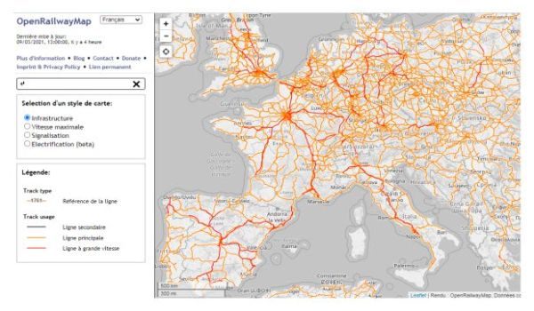 OpenRailwayMap, la carte détaillée en ligne de l’infrastructure ...